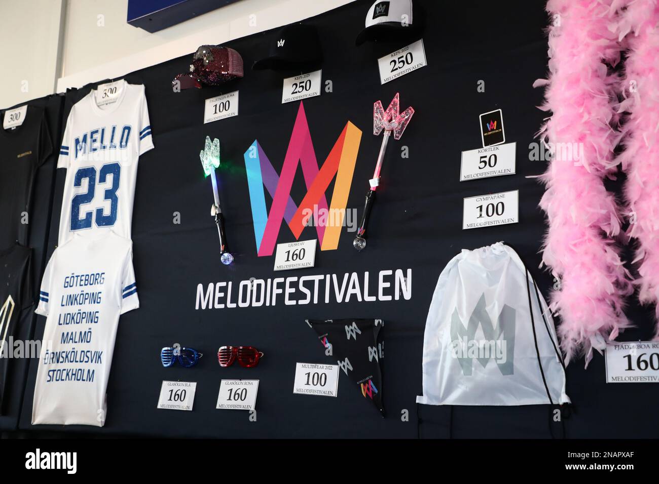 Merchandise during Saturday's audience rehearsal before competition no ...