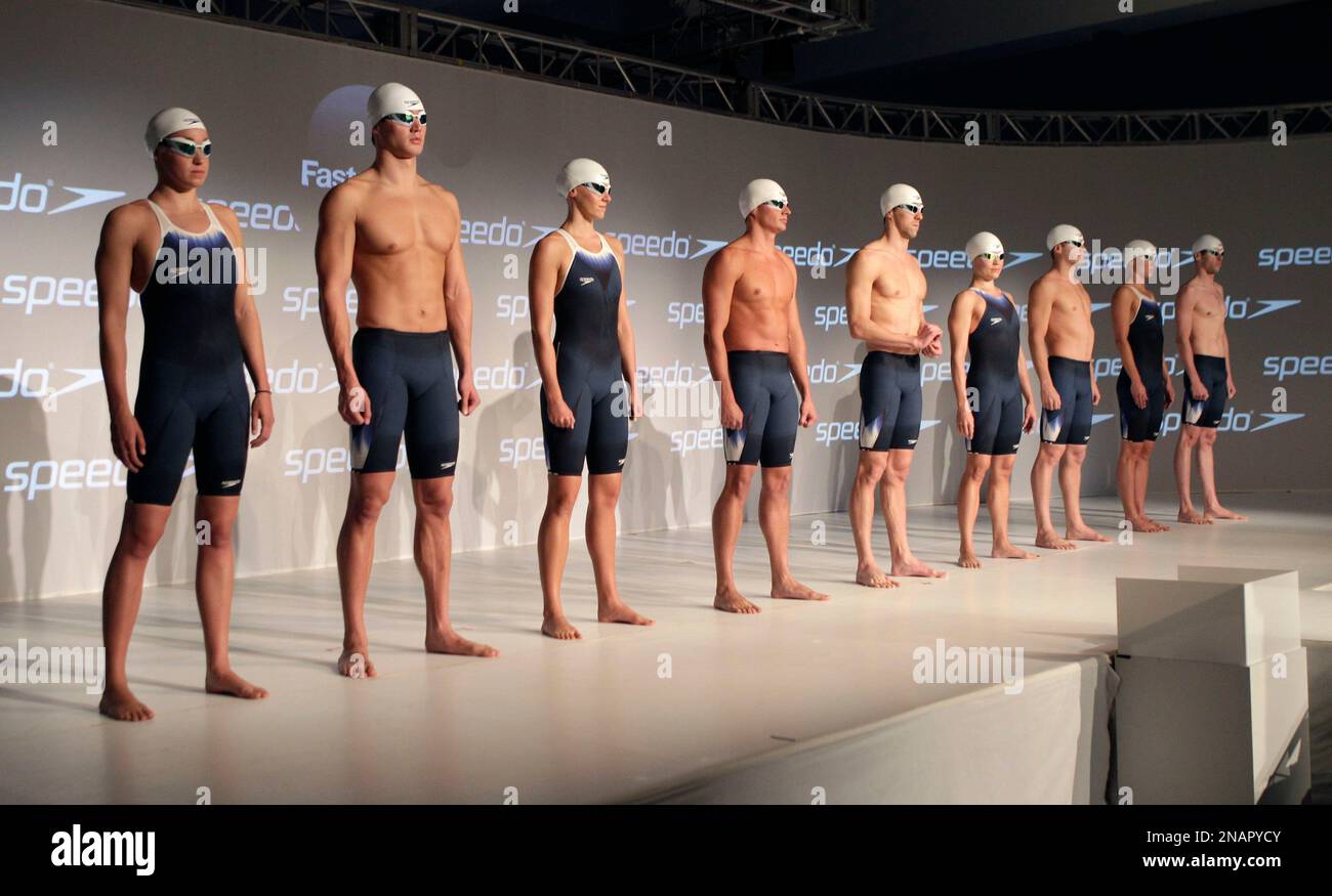 Athletes, from left, Katie Hoff, Nathan Adrian, Dana Vollmer, Ryan ...