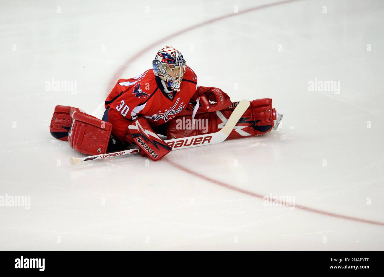 Washington Capitals goalie Michal Neuvirth (30), of the Czech Republic ...