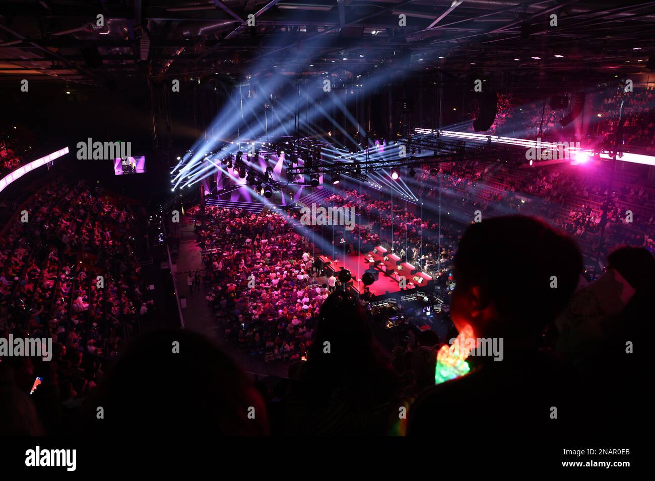 Interior picture inside Saab arena before Saturday's competition no. 2 ...