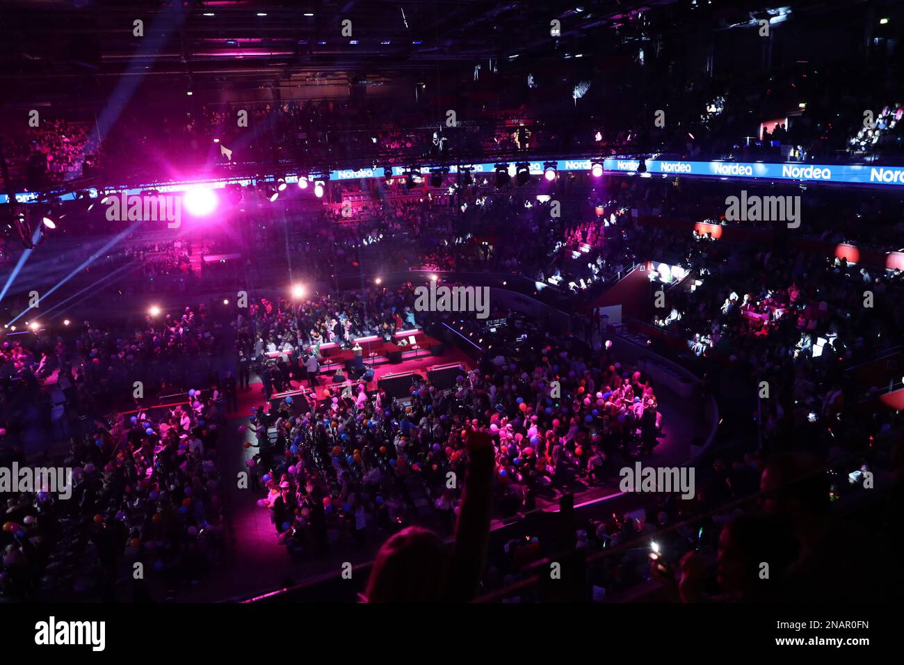 Interior picture inside Saab arena before Saturday's competition no. 2 ...
