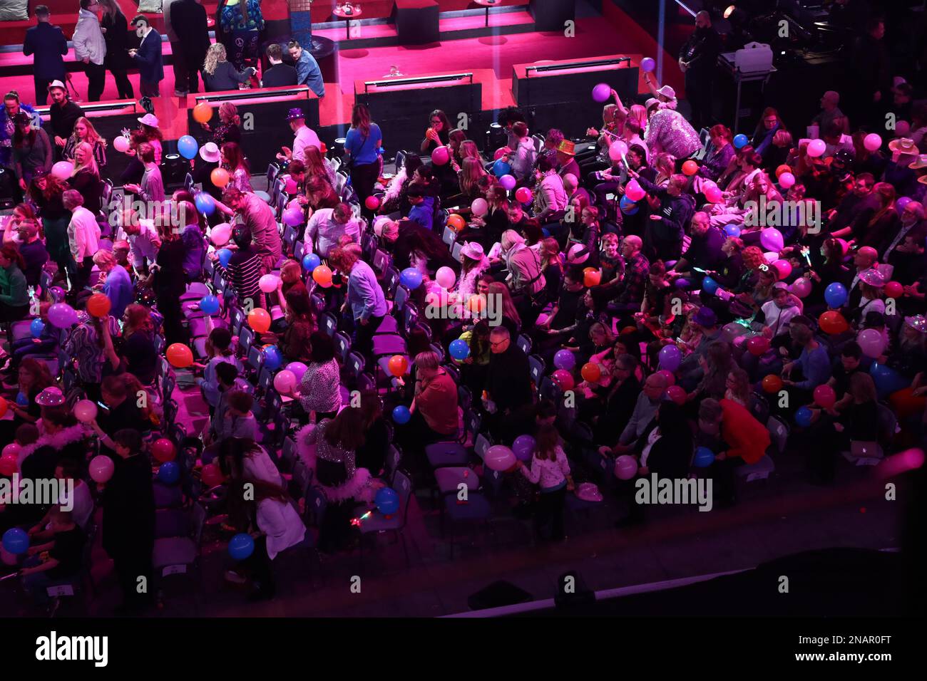 Interior picture inside Saab arena before Saturday's competition no. 2 ...