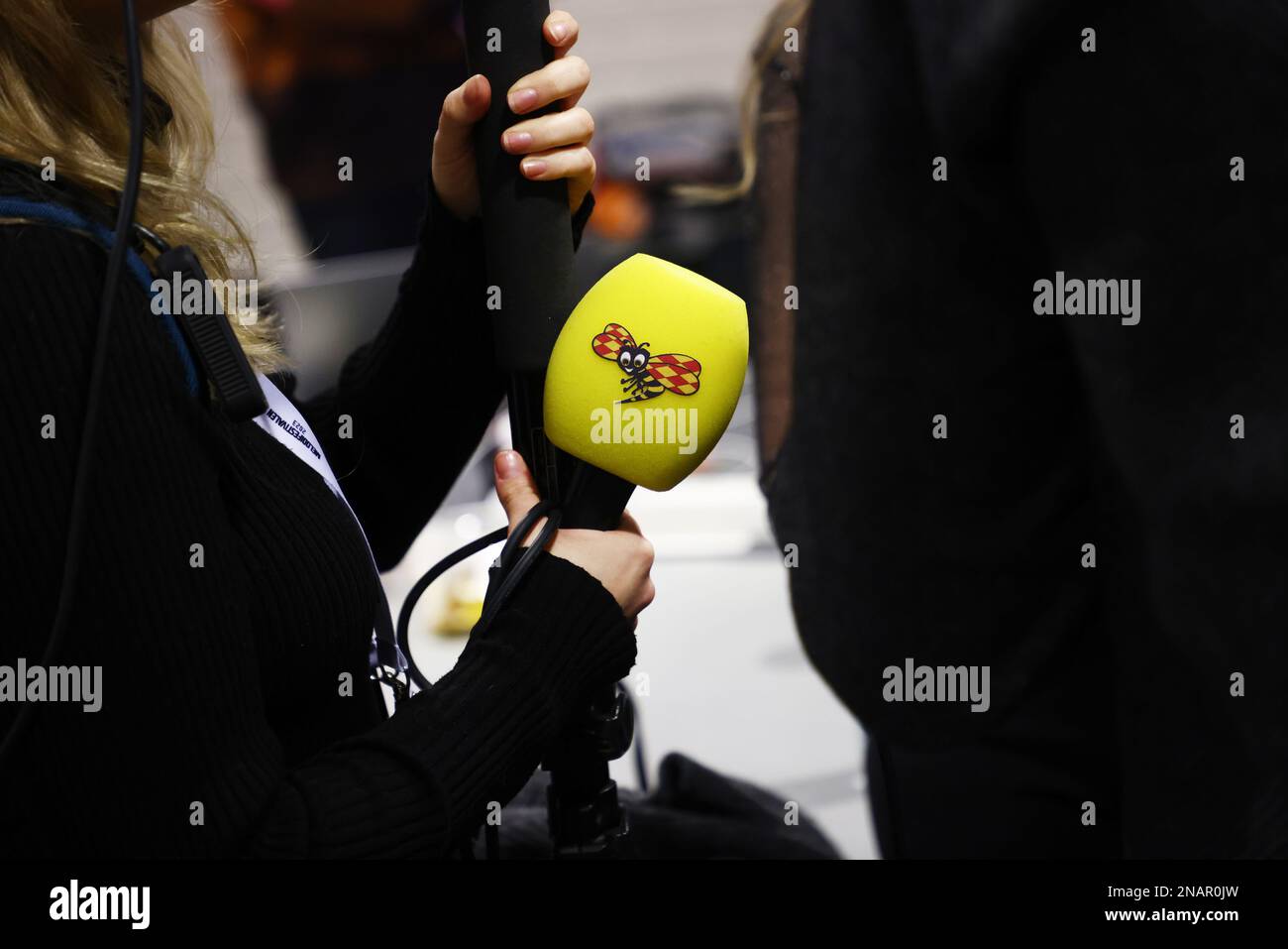 A journalist from Expressen TV Stock Photo - Alamy