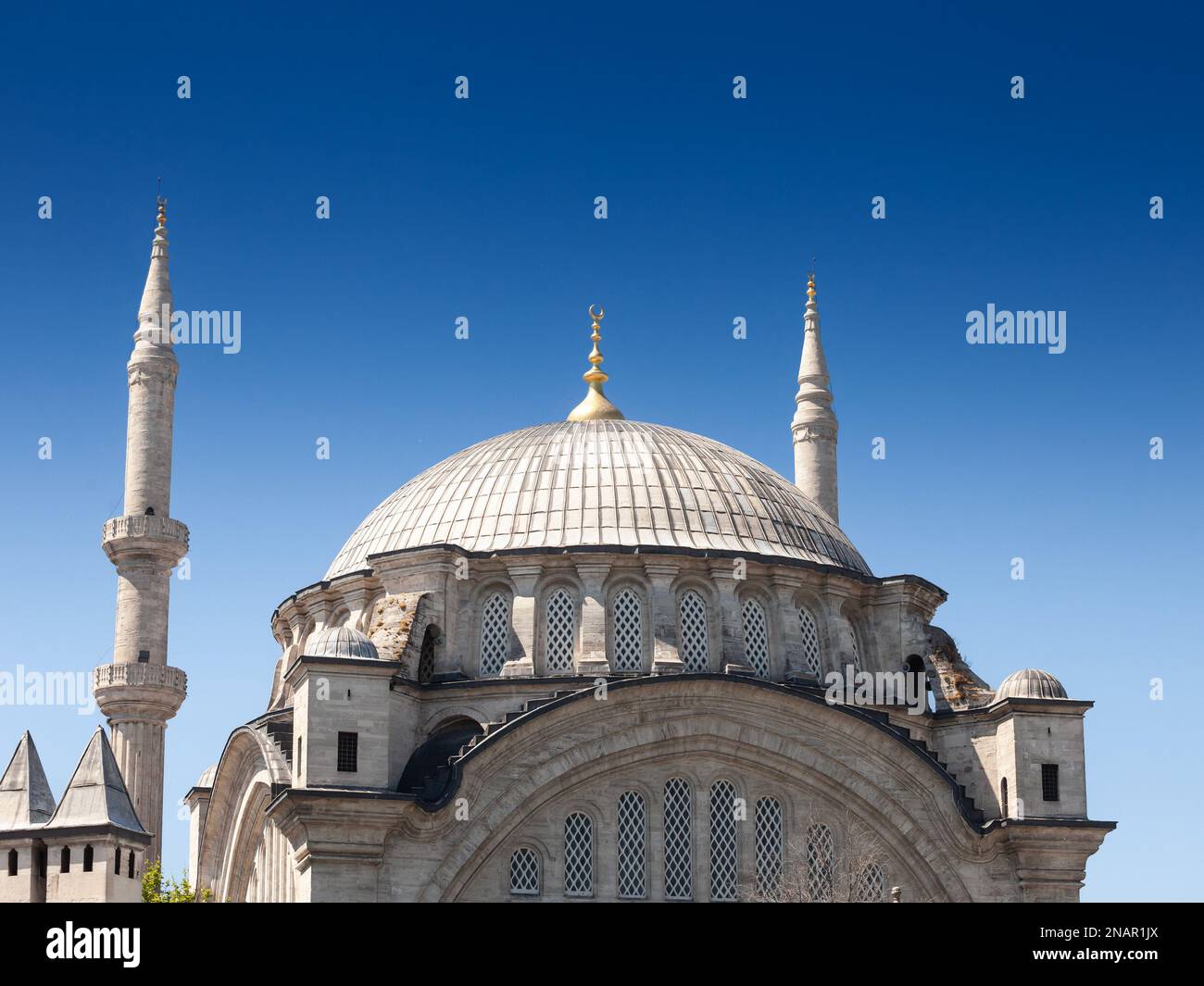 Picture of the dome cupola, minarets of an historic mosque in the ...
