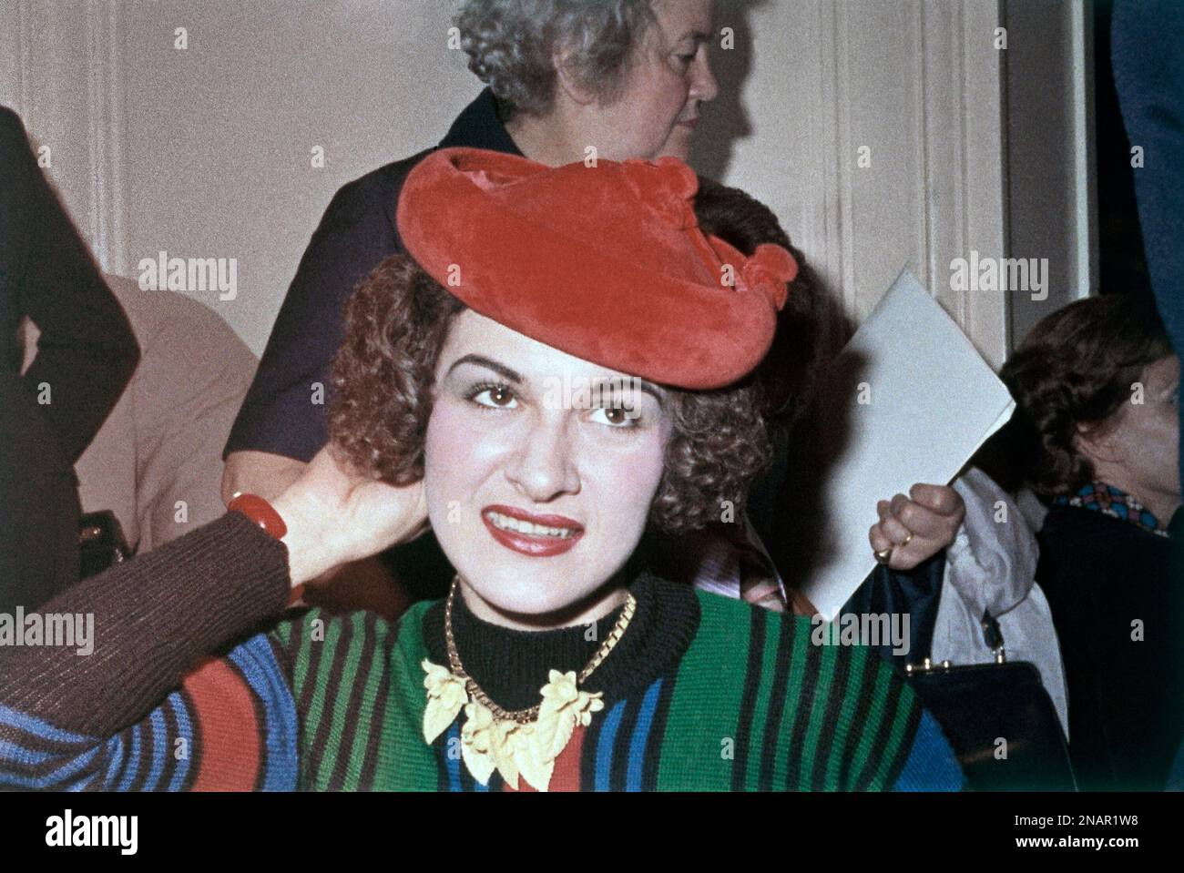 Paloma Picasso, daughter of the famed Spanish artist Pablo Picasso, is seen at the presentation ...