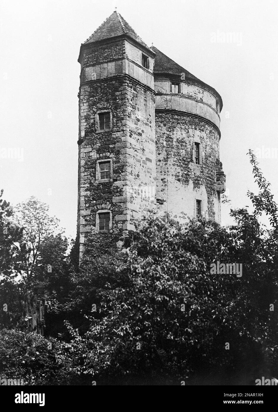 Stolpen Castle near Dresden, Germany shown around Aug. 26, 1931. It is ...