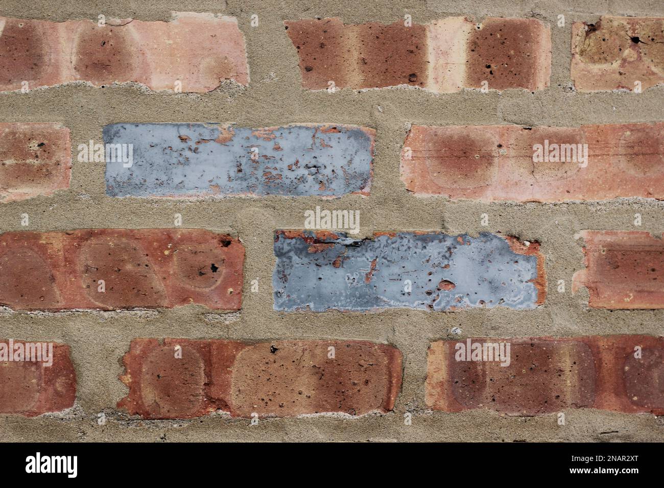 A common typical brick wall with layers of bricks Stock Photo - Alamy