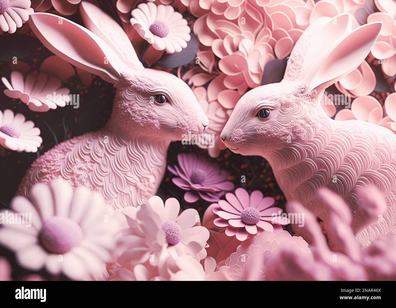 Romantic rabbits hi-res stock photography and images - Alamy