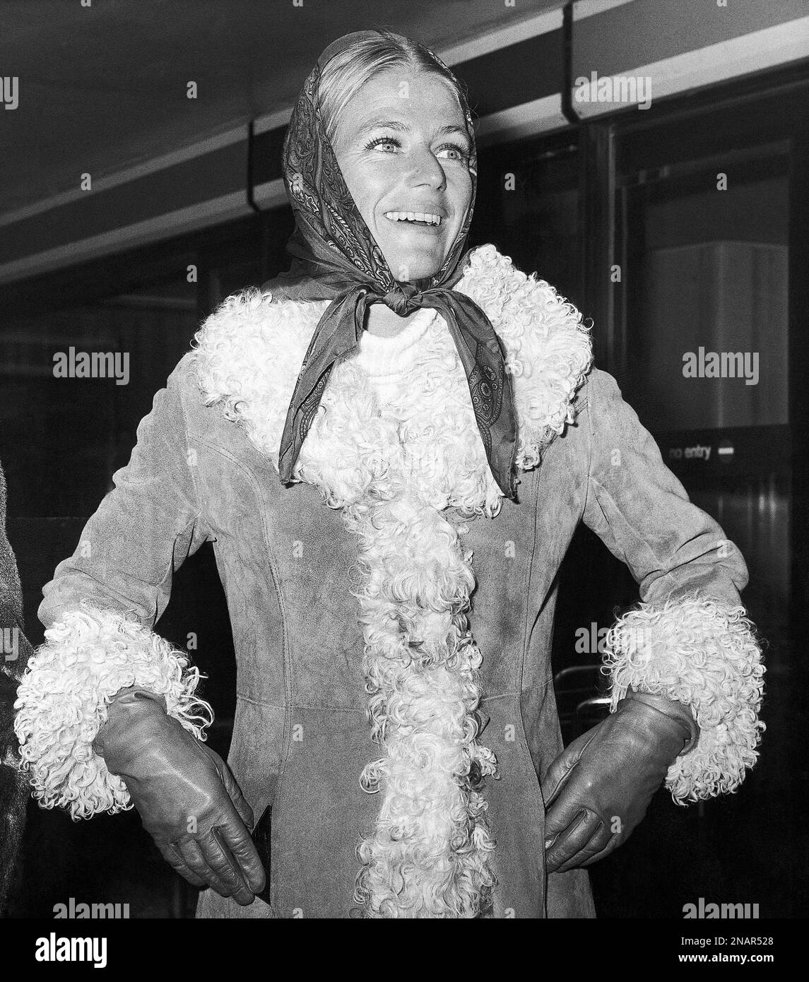 Baroness Nina van Pallandt, the Danish singer Nina looks pleased to ...
