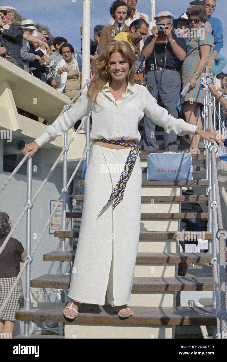 Swedish-born actress Britt Ekland poses in 1969 in Rome, Italy. (AP ...
