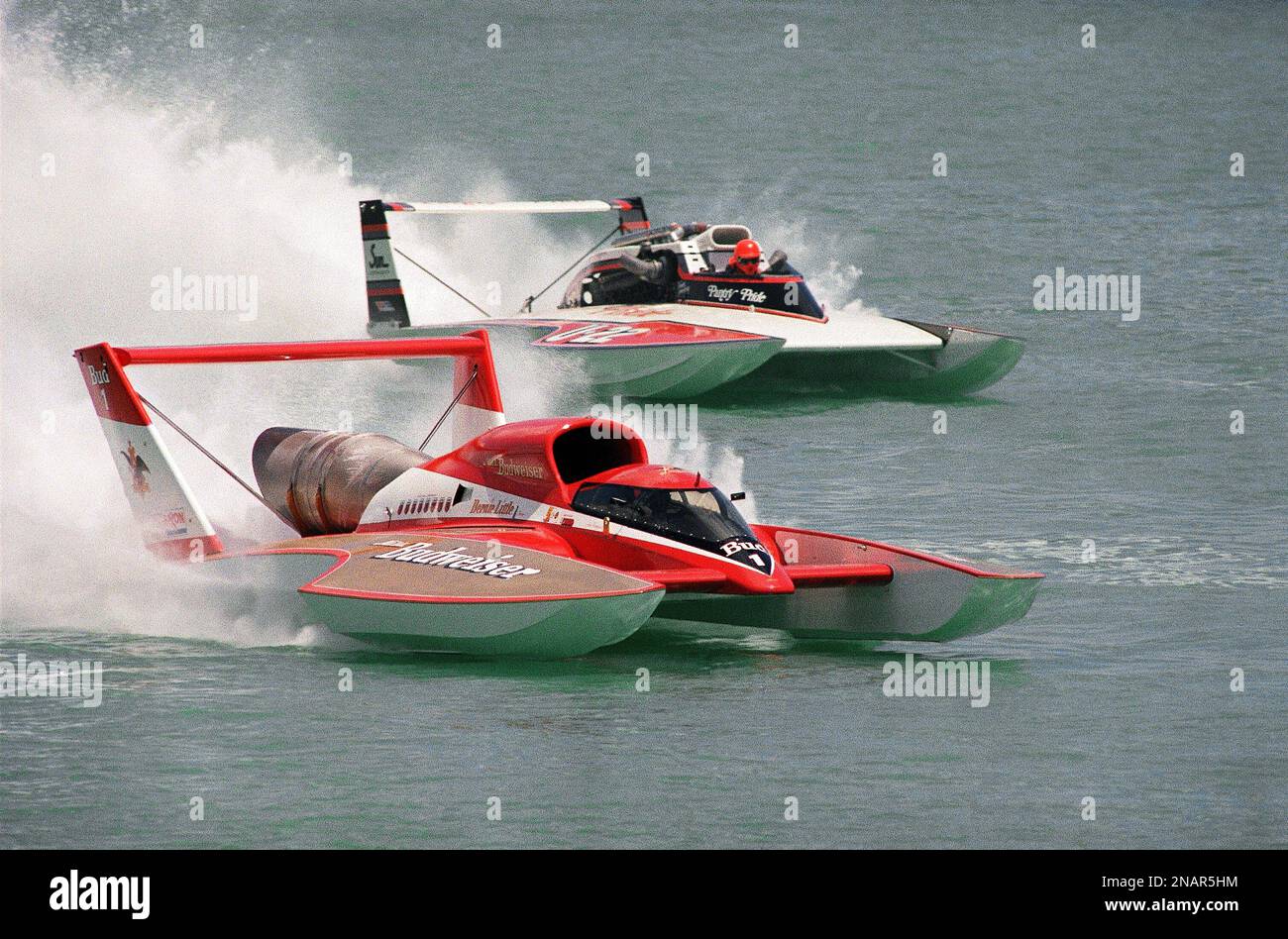 The turbine-powered Miss Budweiser, driven by Jim Cropfeld of ...