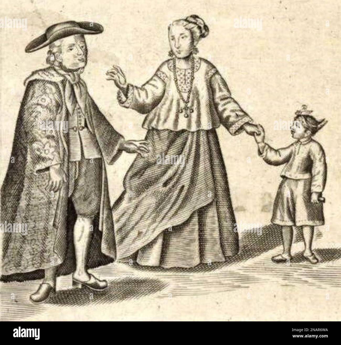 Mestizos, detail from Carta Hydrographica y Chorographica de las Yslas ...