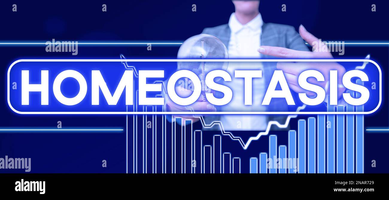 Inspiration showing sign Homeostasis. Business idea the tendency toward ...