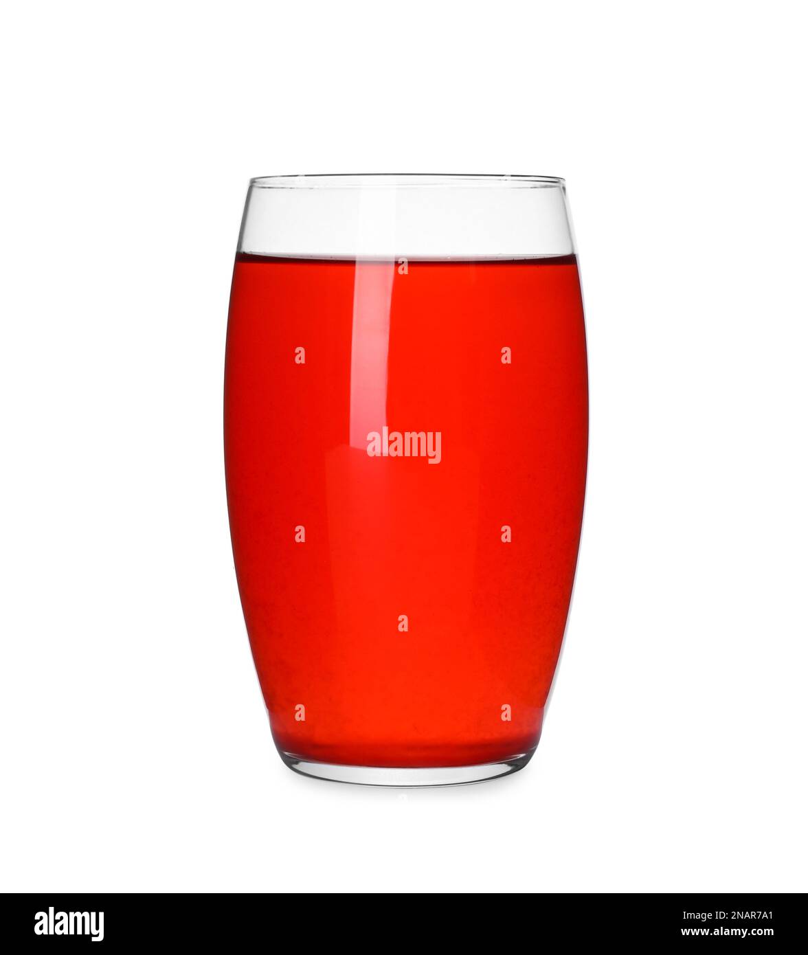 Glass with tasty drink isolated on white Stock Photo - Alamy