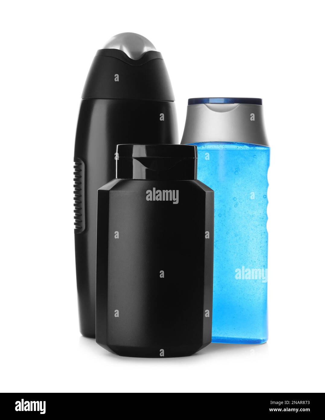 Personal hygiene products set on white background Stock Photo - Alamy