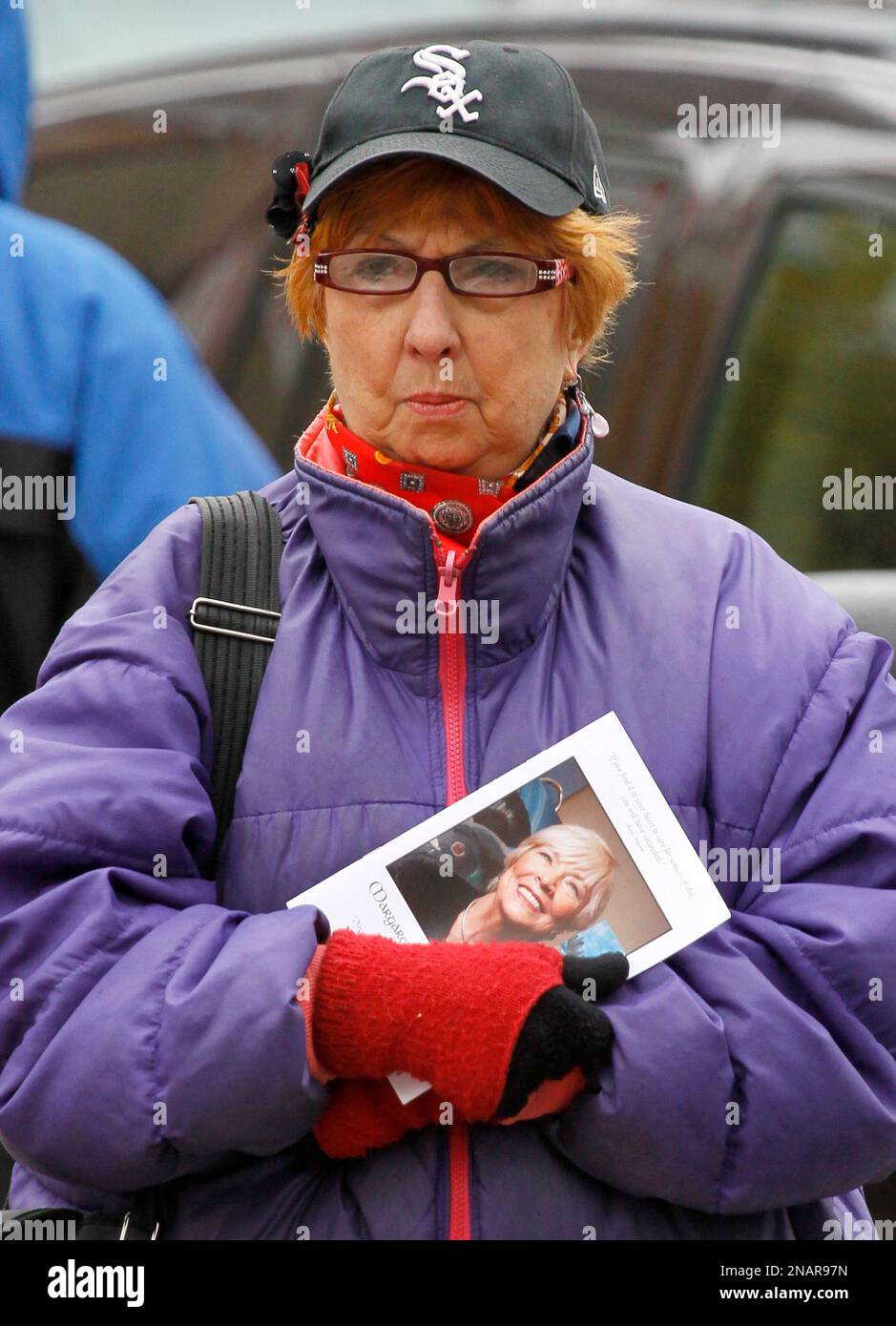 Charlene Murray of Chicago stands outside Old St. Patrick's Catholic ...