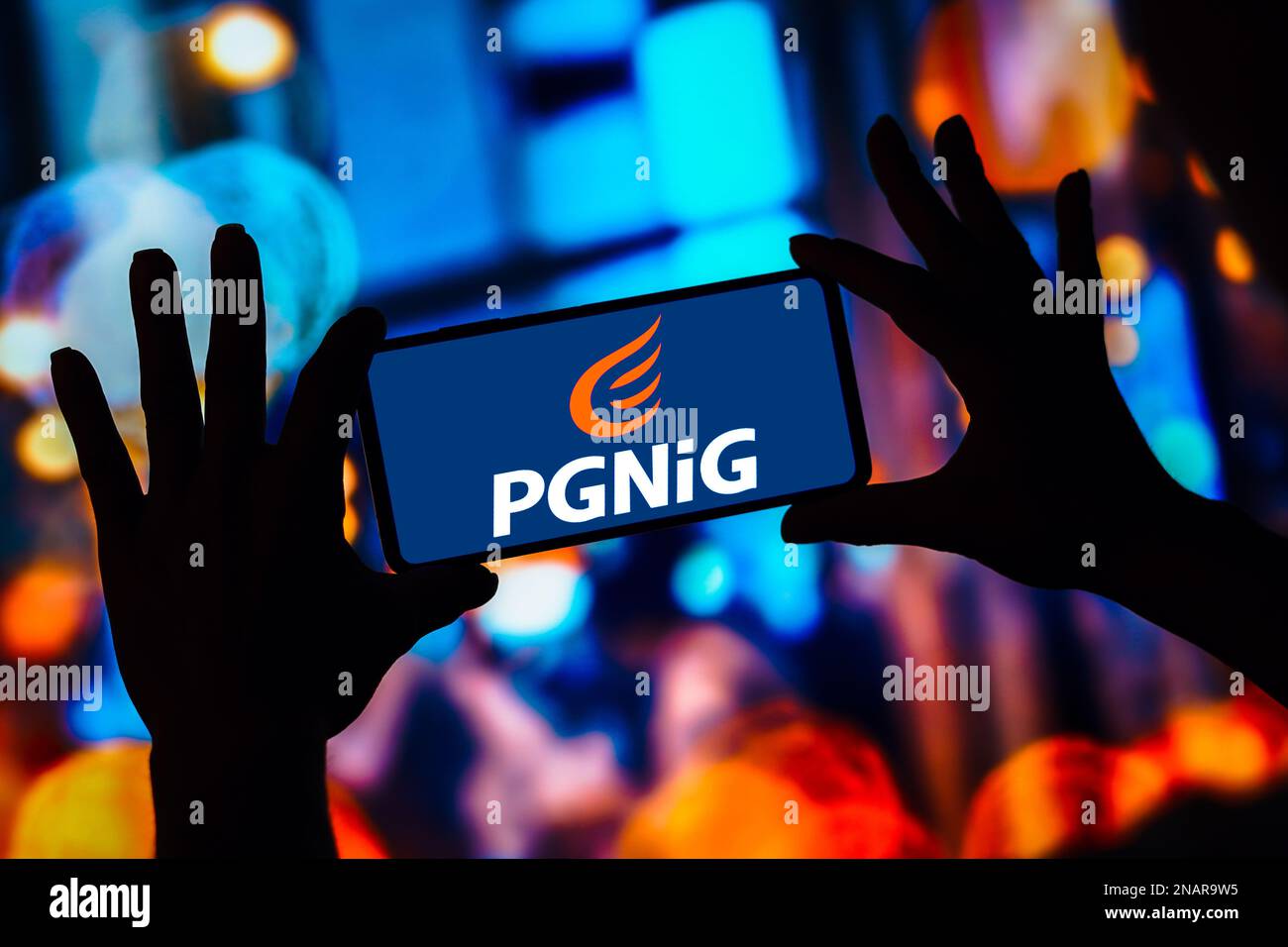 In this photo illustration, the PGNiG (Polskie Górnictwo Naftowe i ...