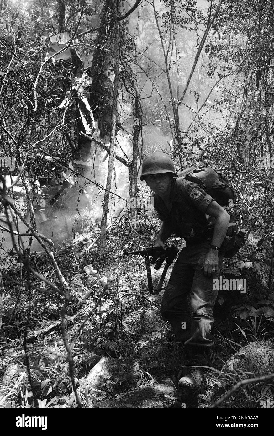 Sgt. Ralph Conklin of Draper, S.C., an American adviser with Vietnamese ...