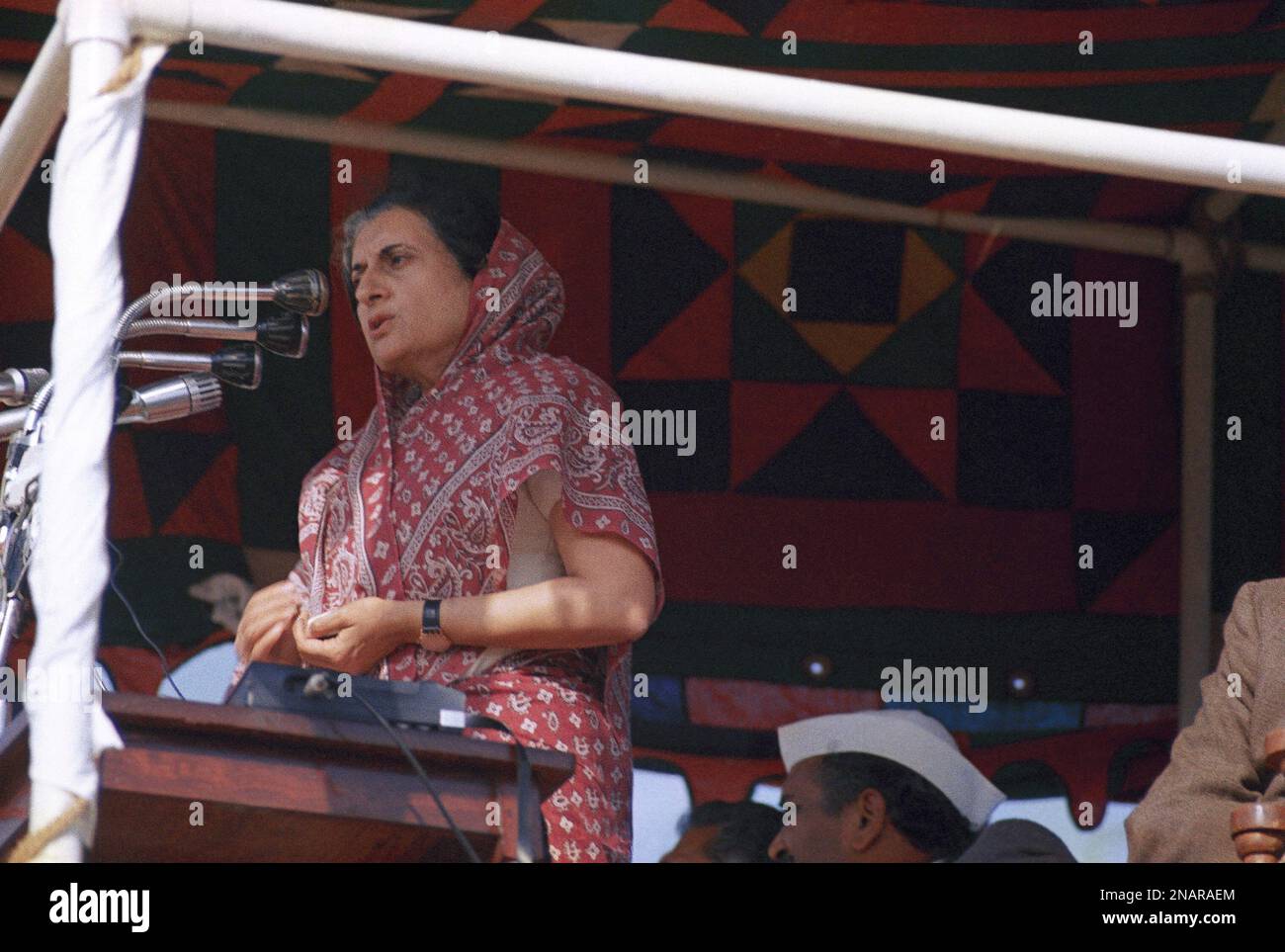 Prime Minister of India Indira Gandhi laid the foundation stone for ...