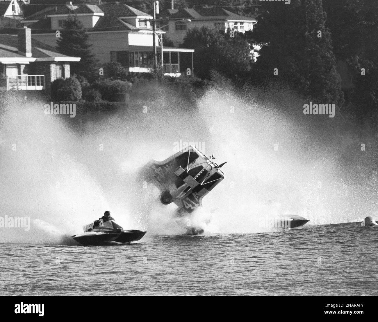 A limited hydroplane flips out of control during the Green Lake Sprints ...