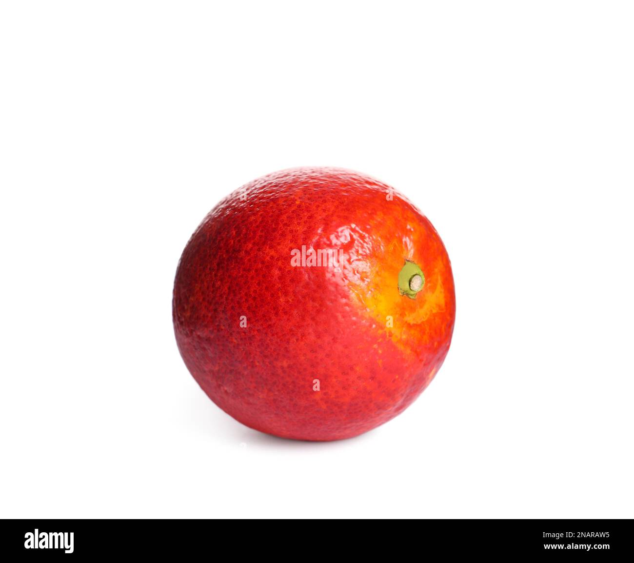 Whole ripe red orange isolated on white Stock Photo - Alamy