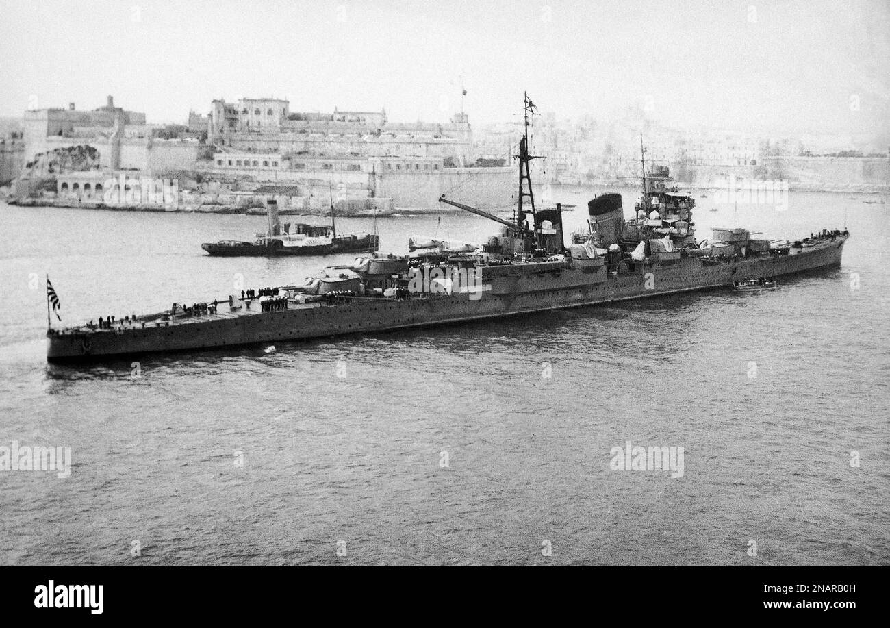 The Japanese cruiser “Ashigara”, flying the flag of rear-Admiral ...
