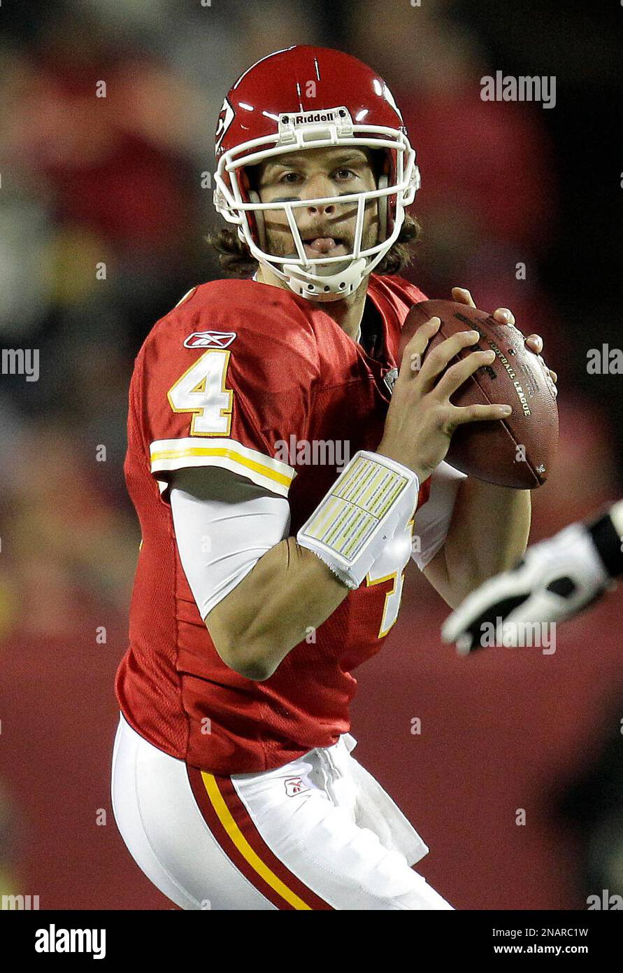 Kansas City Chiefs quarterback Tyler Palko (4) drops back to pass ...