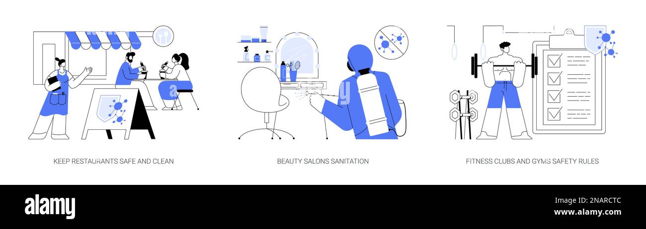 Business safety rules abstract concept vector illustrations Stock ...