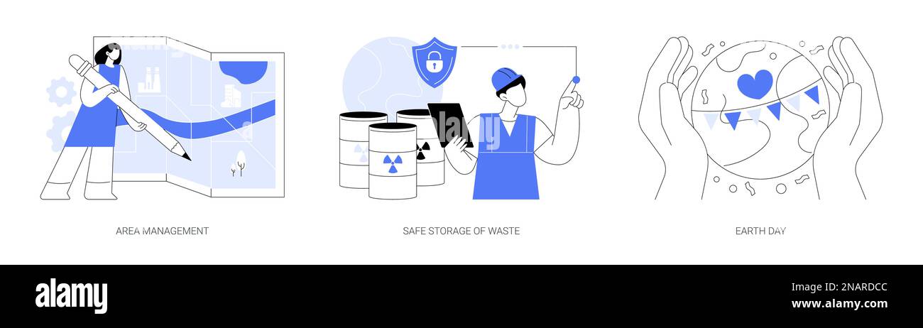 Environmental protection abstract concept vector illustrations Stock ...