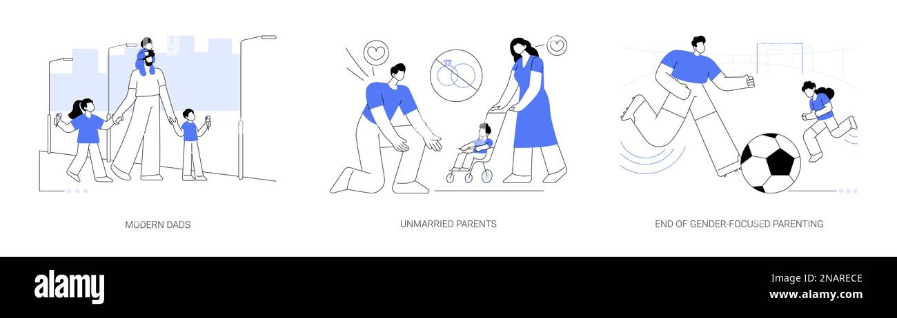 Parenting roles abstract concept vector illustrations Stock Vector Image & Art - Alamy