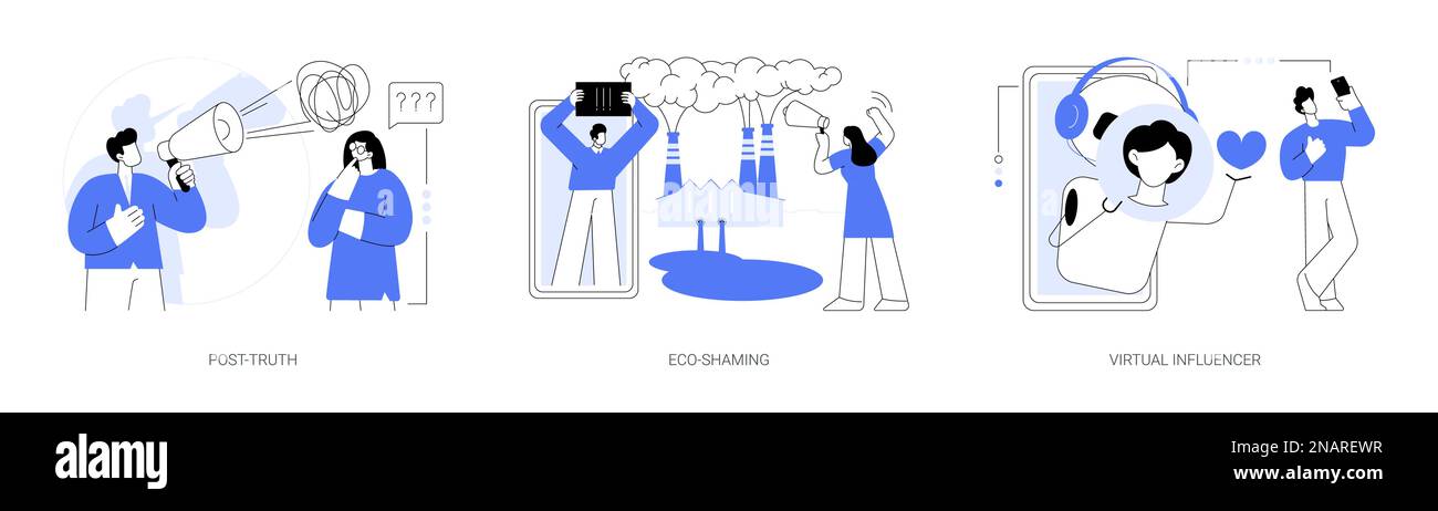 Media influence abstract concept vector illustrations Stock Vector ...