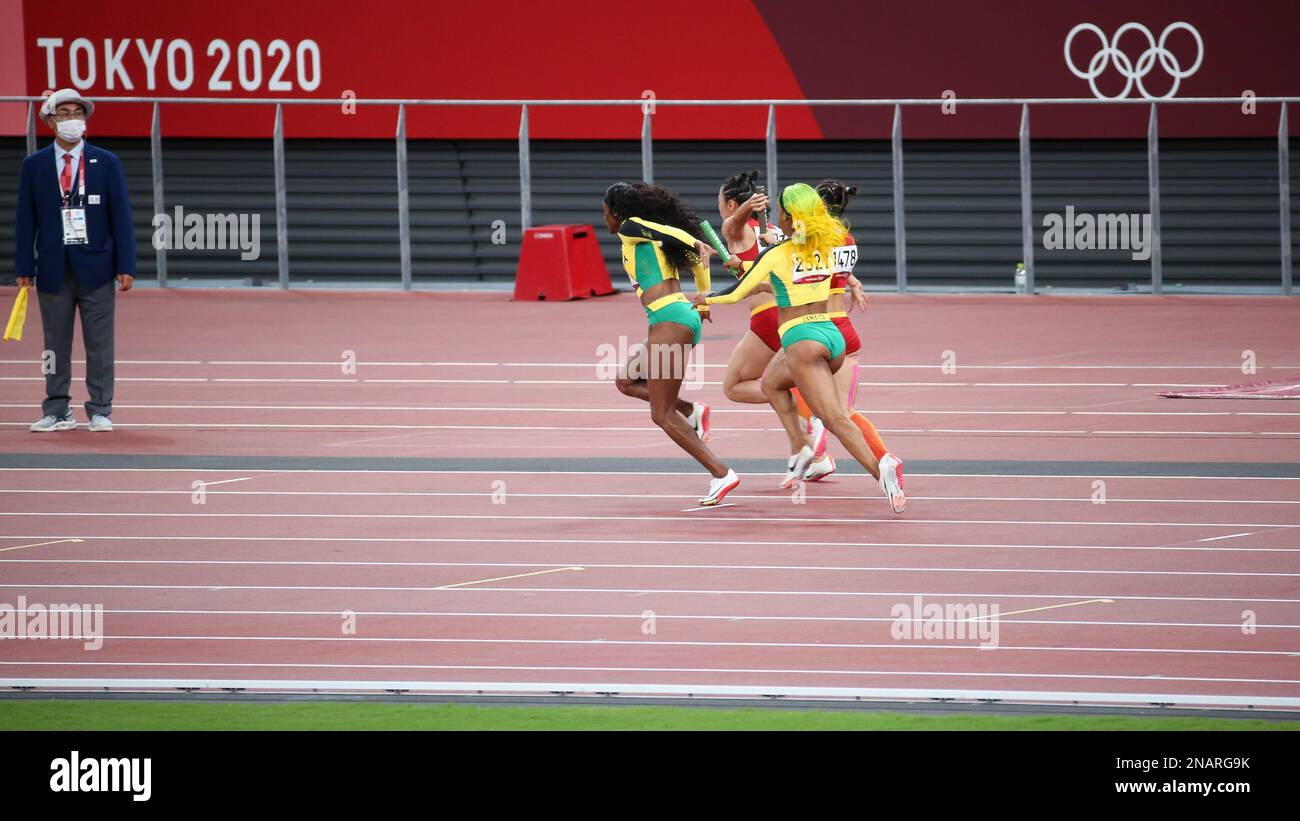 Jamaica in the 4x100m relay hi-res stock photography and images - Alamy