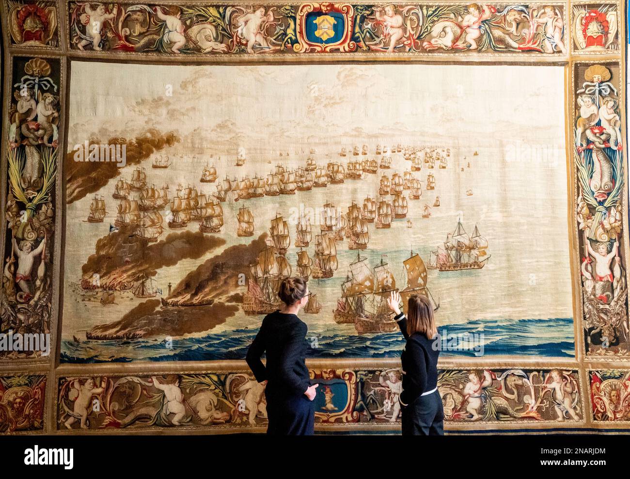 (left to right) Curators Allison Goudie and Imogen Tedbury of Queen's ...
