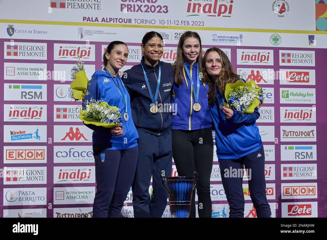 Pala Alpitour, Turin, Italy, February 12, 2023, Erica Cipressa (ITA ...