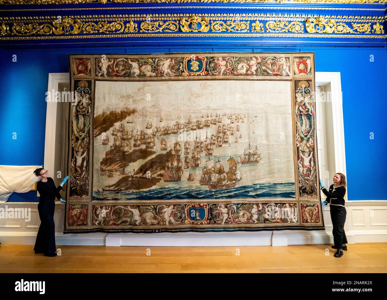 (left to right) Curators Allison Goudie and Imogen Tedbury of Queen's ...