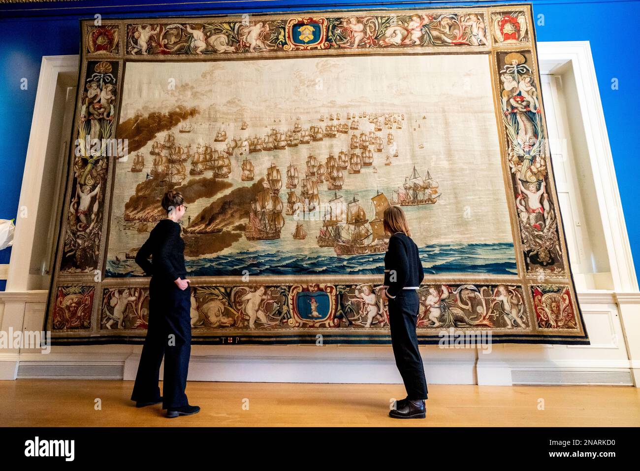 (left to right) Curators Allison Goudie and Imogen Tedbury of Queen's ...