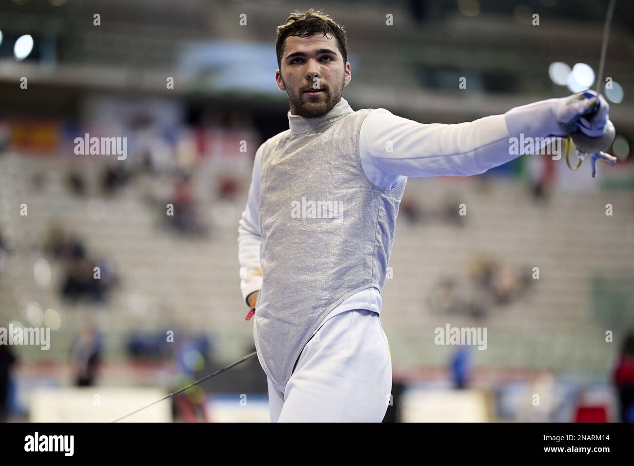 Turin, Italy. 12th Feb, 2023. Filippo Macchi (ITA) during 2023 Foil ...