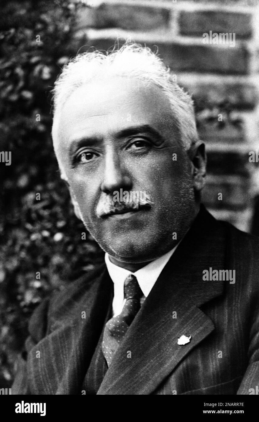 A portrait of Niceto Alcala Zamora, the President of the Spanish ...
