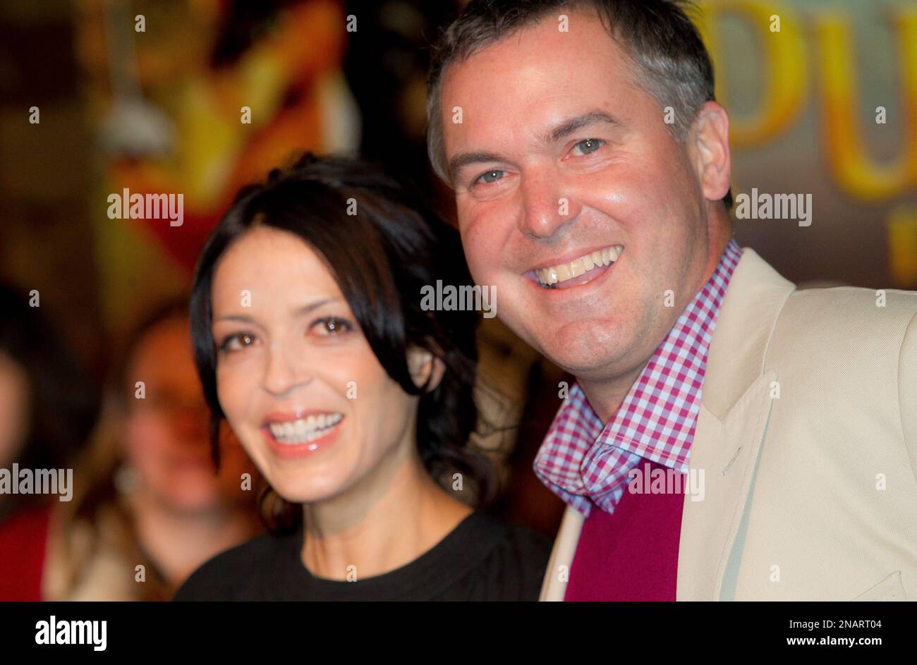 Director Chris Miller and Producer Latifa Ouaou, arrive for the UK ...