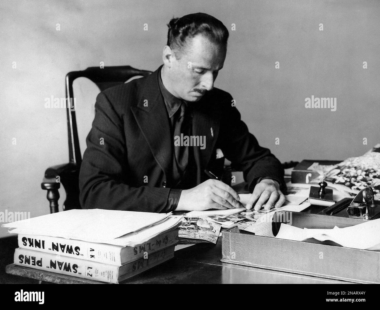 Sir Oswald Mosley, founder of the British Union of Fascists, has in the ...