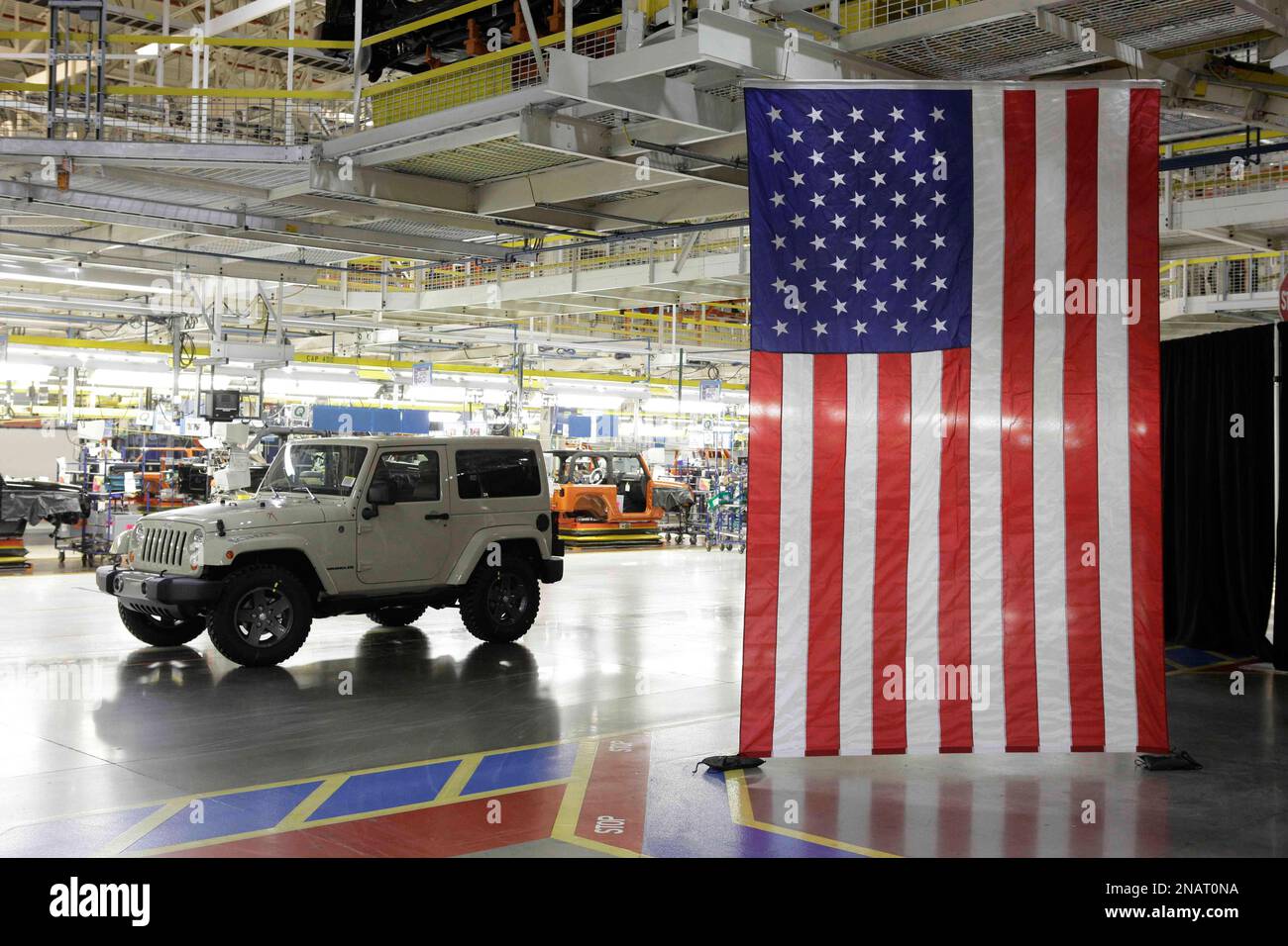 FILE - In this June 3, 2011 file photo, a 2012 Jeep Wrangler is shown ...