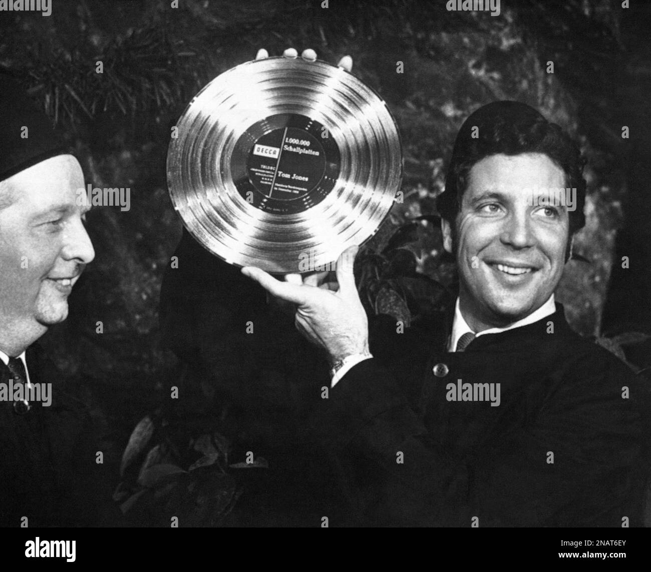 The golden record was presented to Welsh singer Tom Jones for his ...