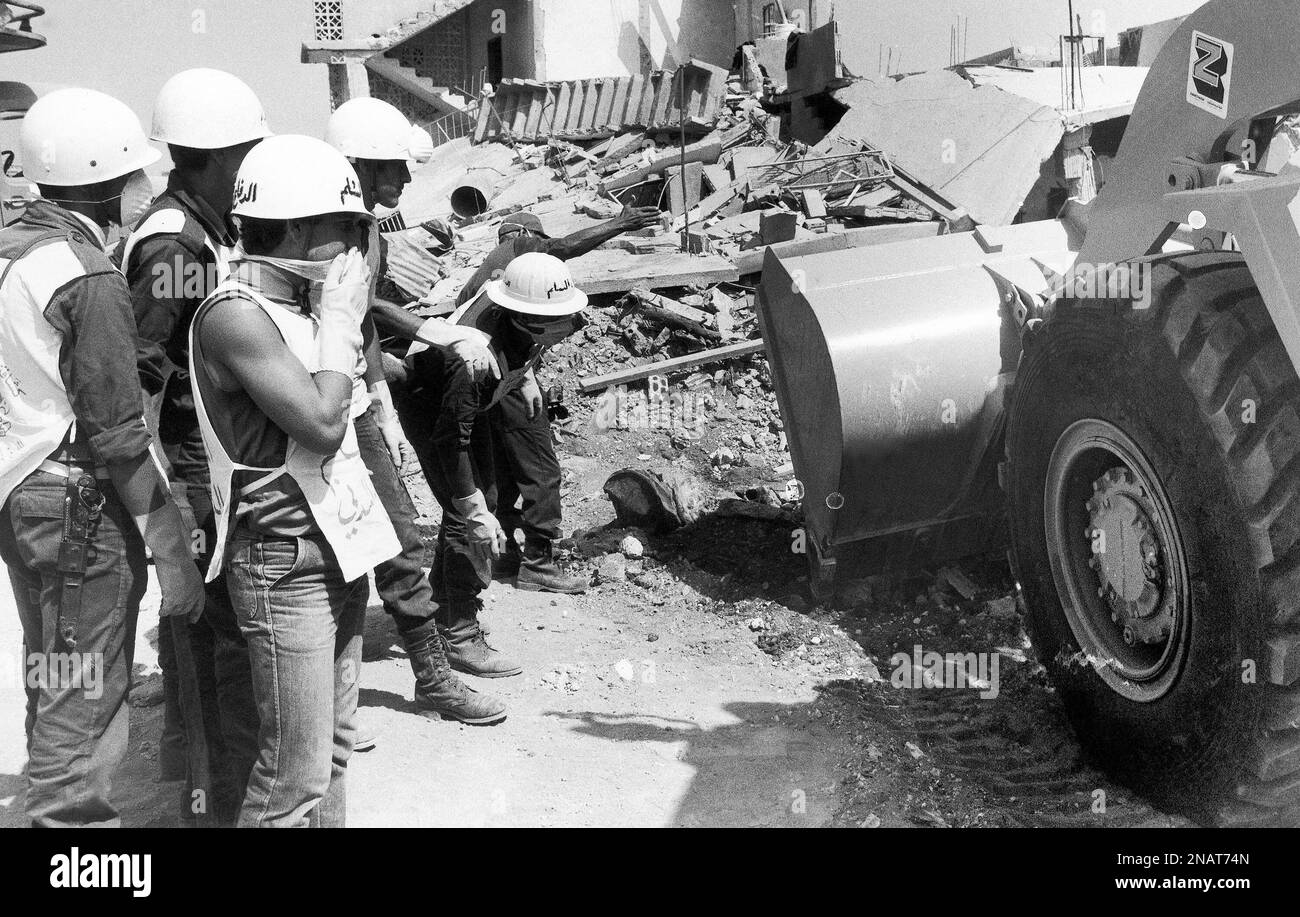 Scene at the Sabra PLO Camp in Beirut, Lebanon, on Wednesday, Sept. 22 ...