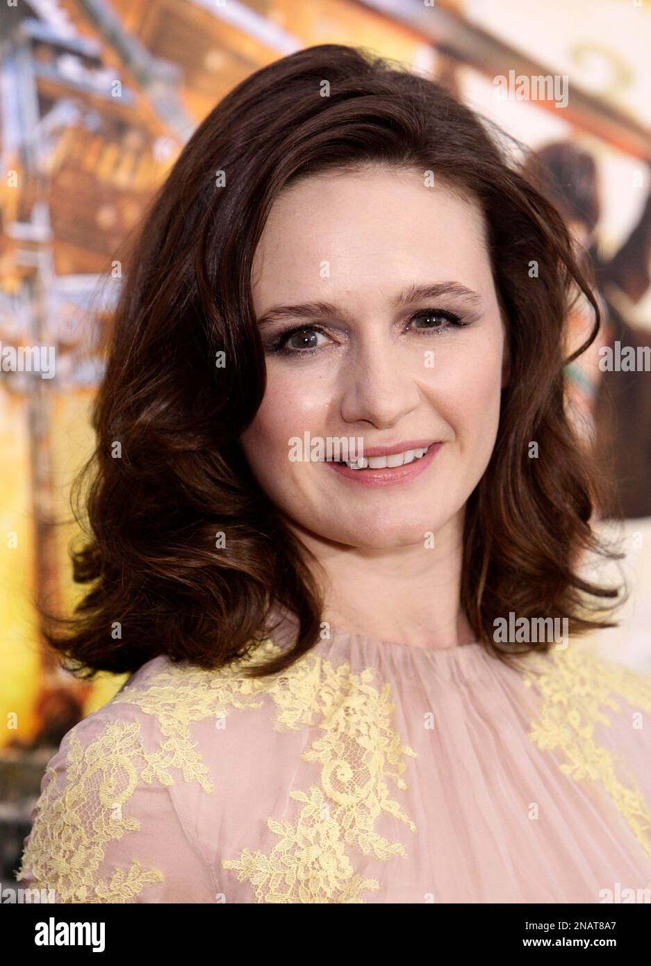 Actress Emily Mortimer attends the premiere of "Hugo" at the Ziegfeld ...