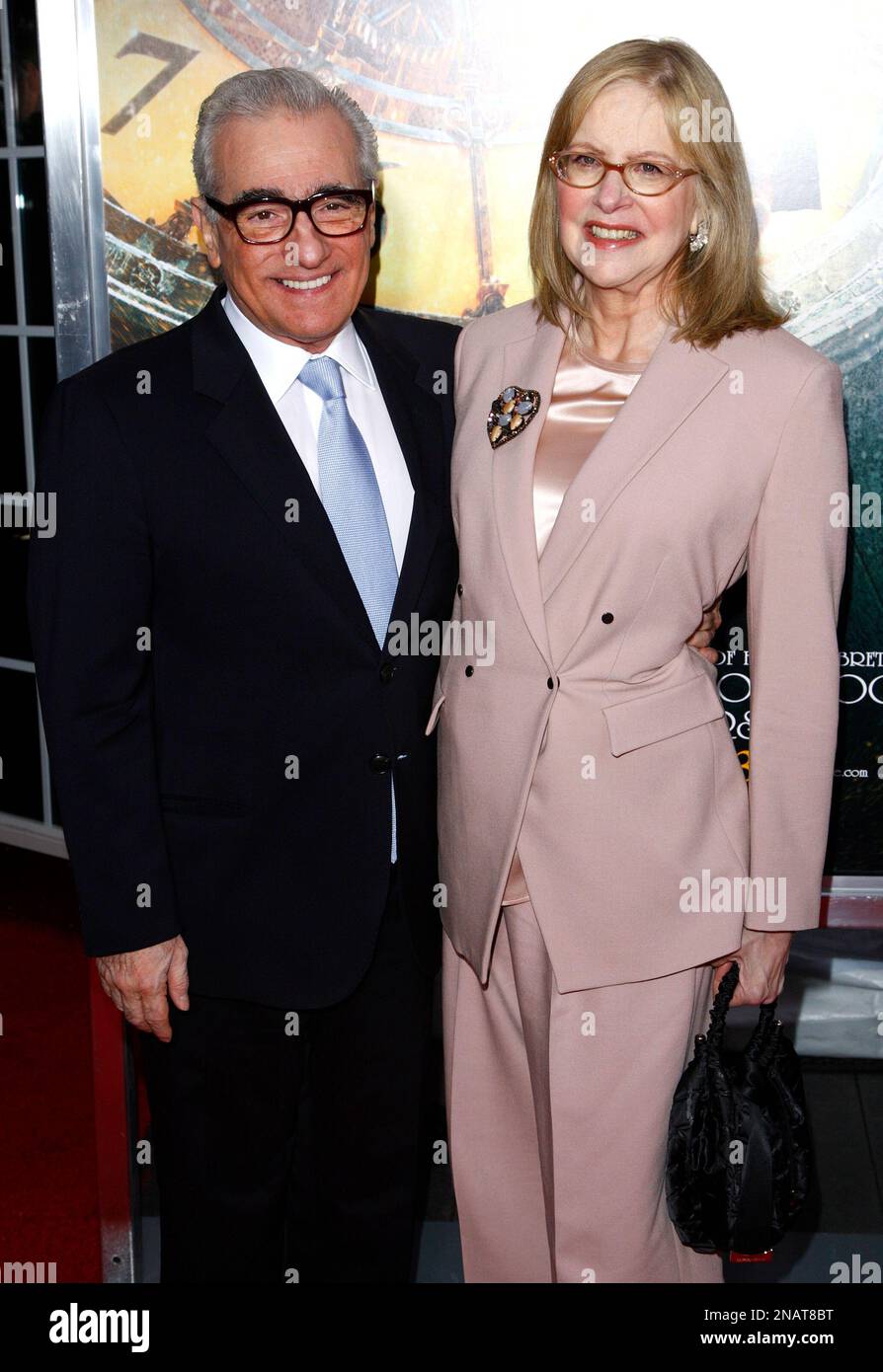 Director Martin Scorsese and his wife Helen Morris attends the premiere ...