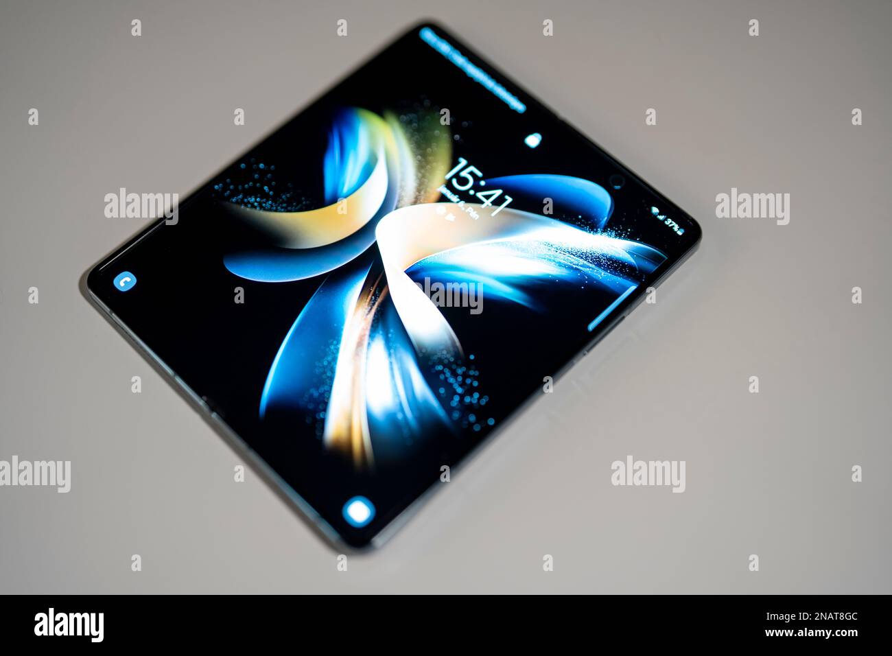 Budapest, Hungary - January 05, 2023. Brand new Samsung Galaxy Z Fold 4 ...