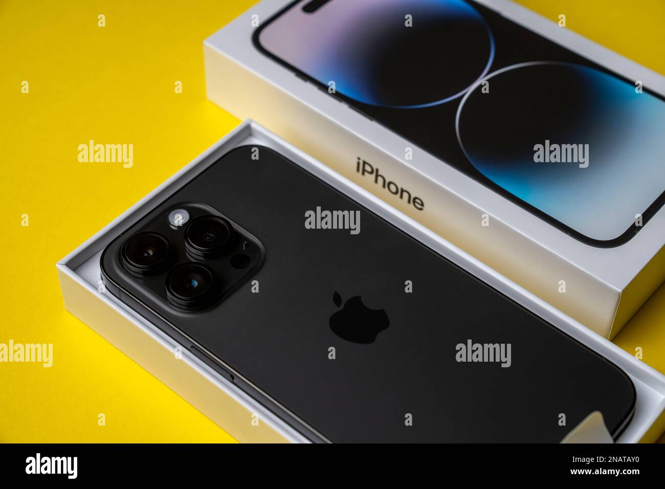 Budapest, Hungary - December 14, 2022. Apple iPhone 14 Pro Max, Space ...