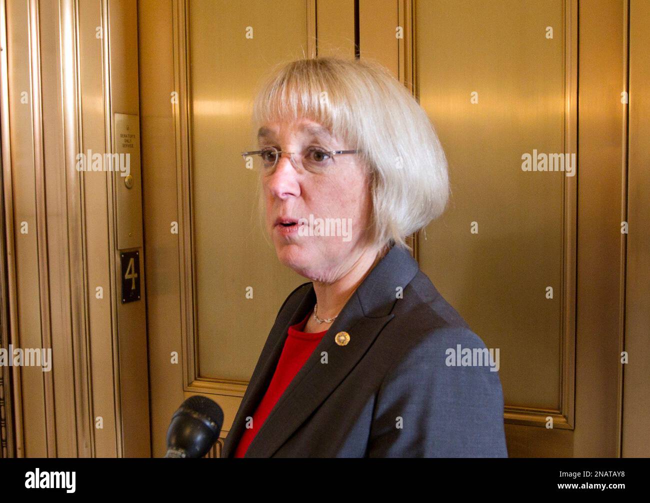 Supercommittee Co-Chair Sen. Patty Murray, D-Wash. walks from her ...