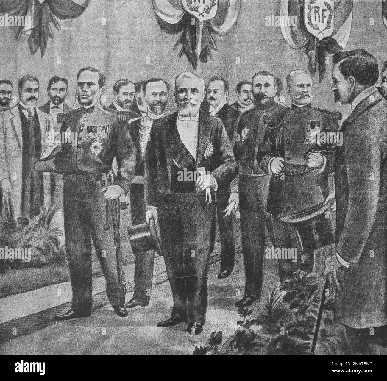 President Of The French Republic Emile Loube Black And White Stock