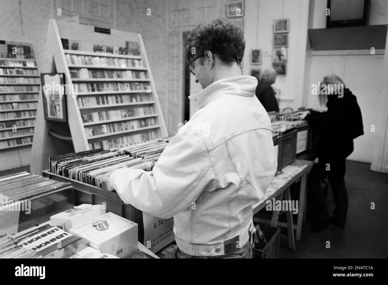 1990 record Black and White Stock Photos & Images - Alamy